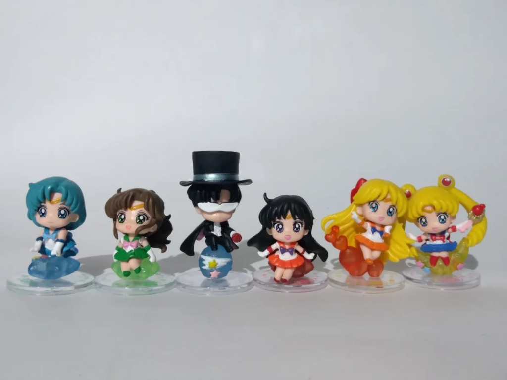 Figuras Set X6 Tuxedo Mask, Sailor Scouts Sailor Moon - Oni Anime Store