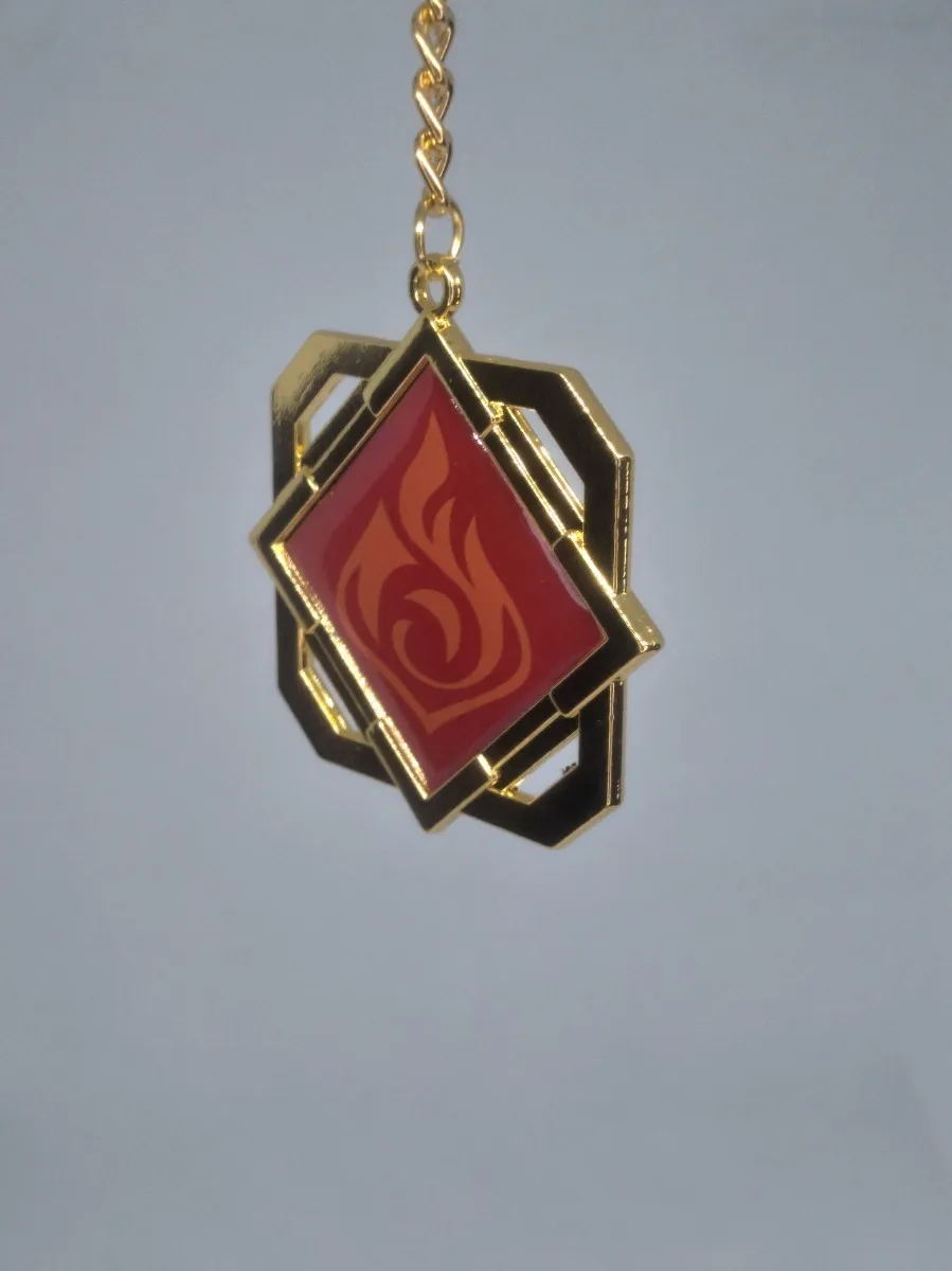 Genshin Impact Llavero Vision Pyro Liyue Métalico - Oni Anime Store